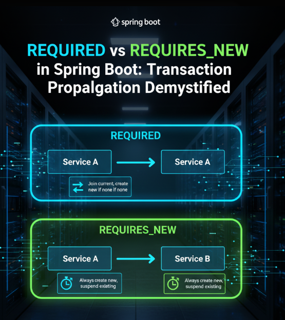 REQUIRED vs REQUIRES_NEW in Spring Boot: Transaction Propagation ...
