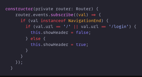 How To Show Or Hide Component On Basis Of Route In Angular By Deepa