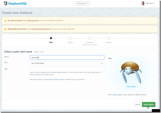 Quick start with free managed PostgreSQL database on ElephantSQL | by ...