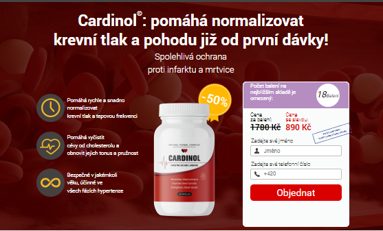 cardinol-kapsle-czech-republic. POSPĚŠ SI!! Omezené zásoby !! 50% sleva ...
