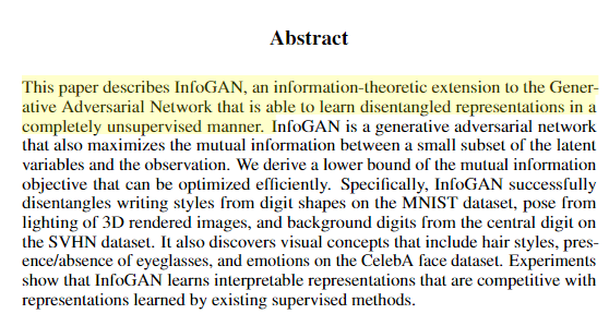 [ Archived Post ] InfoGAN: Interpretable Representation Learning by ...