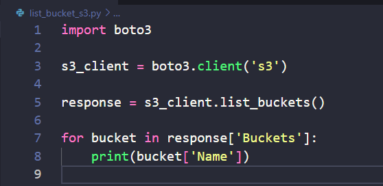 Python e Boto3_3: Listagem de buckets s3 na AWS. | by Tiago | Medium