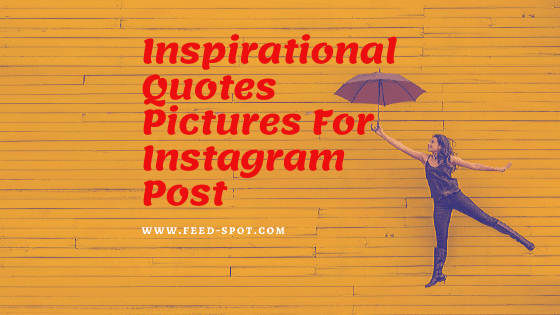 100 Inspirational Quotes Pictures For Instagram Post | by Feedspot | Medium