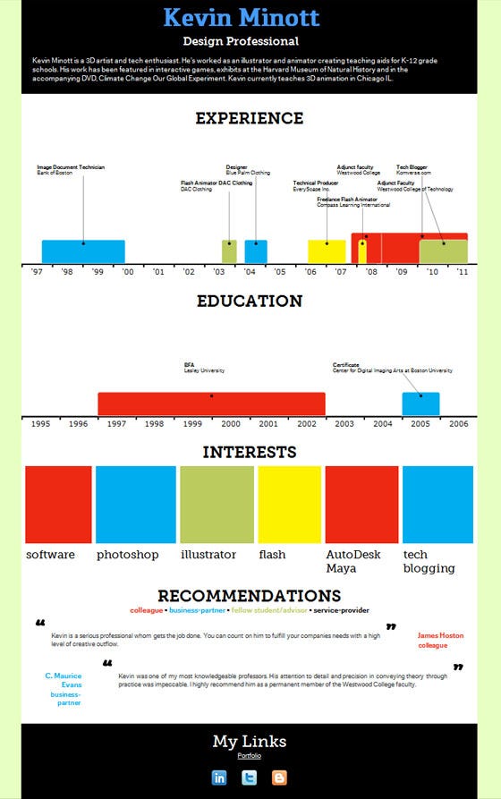 Supercharge Your Job Hunt With An Infographic Resume From @VizualizeMe ...