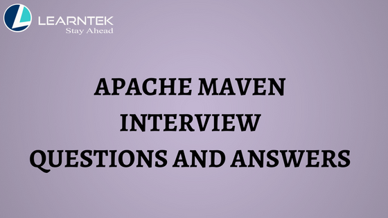 Apache Maven Interview Questions and Answers | by pavan kalyan | Medium