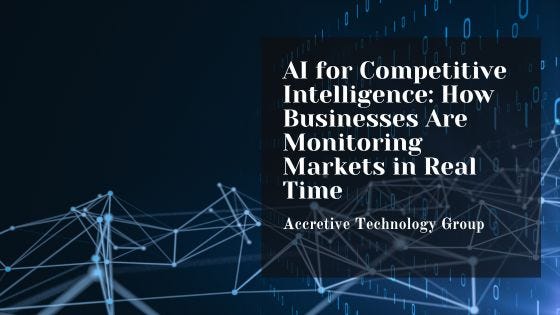 AI for Competitive Intelligence: How Businesses Are Monitoring Markets ...