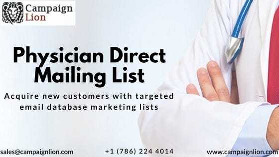 Find your most Detailed and Accurate Email List based on Physicians ...