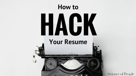 3 Resume Hacks Based in Psychology | by Natalie Fisher | Medium
