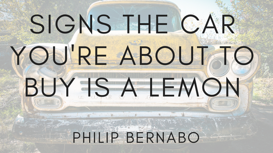 Tell tale signs the car you’re about to buy is a lemon | by Philip ...