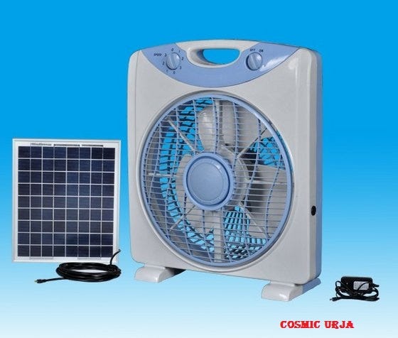Solar Rechargeable Fan |Portable Solar Fan | by Cosmic Urja | Medium