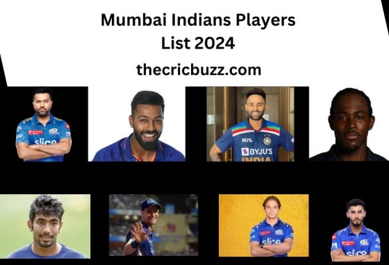 MI Players List 2024: Retained Player List? - Jonemule - Medium