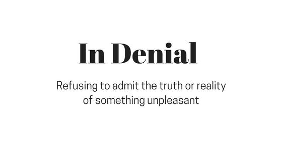 In Denial. We all do it. There are times that a… | by Estell Fhang | Medium