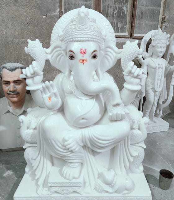 Marble Ganesh Murti and Statue Manufacturers in Jaipur, Rajasthan | by ...