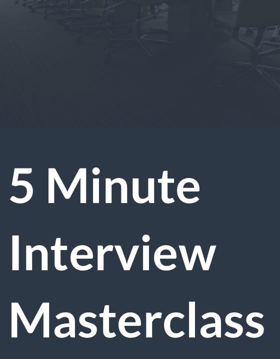 The Five Minute Interview Masterclass | by Pelly Mones | Medium