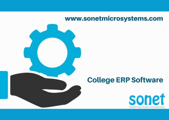 College ERP Software | Sonet Micrsosystems | by Sonet Microsystems | Medium