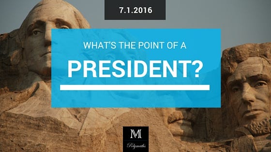 What’s the point of a President?. With the US Presidential race… | by ...