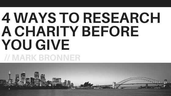 4 Ways To Research A Charity Before You Give | by MarkBronnerDiamonds ...