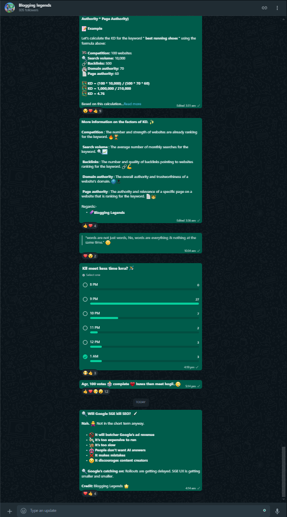 whatsapp Group link for learn Blogging & SEO [2024] | Medium