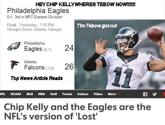 and this is what happens when you get rid of tebow, it happened to ...