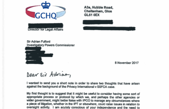 Press release: GCHQ makes brazen attempt to undermine the independence ...