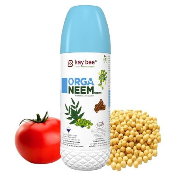 Neem-based Bio Pesticides for Organic Farming — Orga Neem (300 PPM) - Kay Bee Bio-Organics Pvt ...