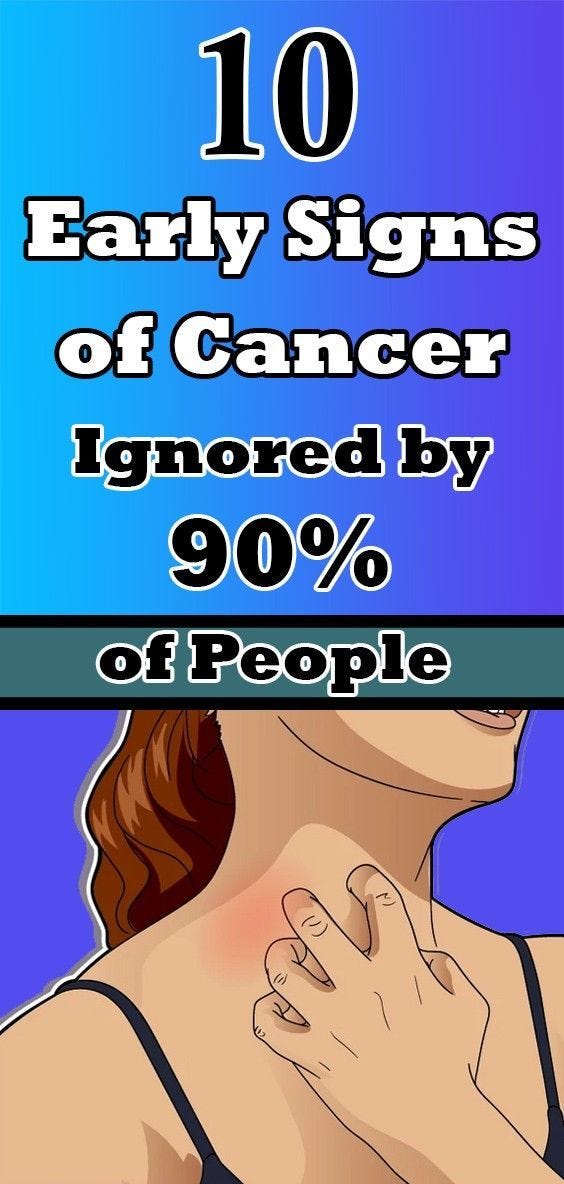 10 cancer symptoms you can not ignore - Estel england - Medium