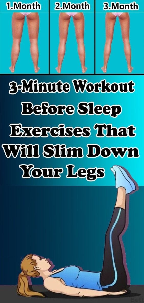 3-minute workout before sleep: 4 exercises that will slim down your ...