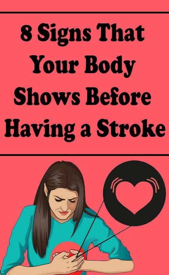 8 signs that your body shows before having a stroke - Patricia lauren ...