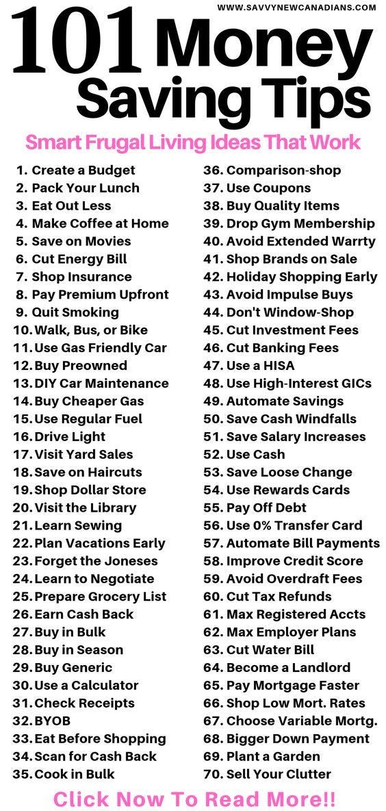 101 Money Saving Tips! - tessped.click - Medium