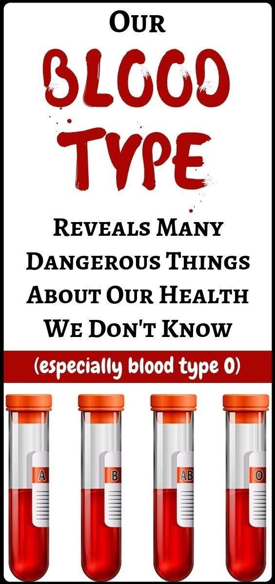5 Things Your Blood Type Says About Your Health - Melani Ria - Medium