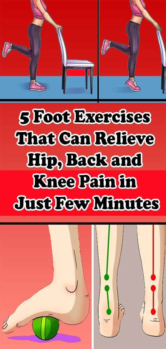 5 foot exercises that can relieve hip, back and knee pain in just few ...