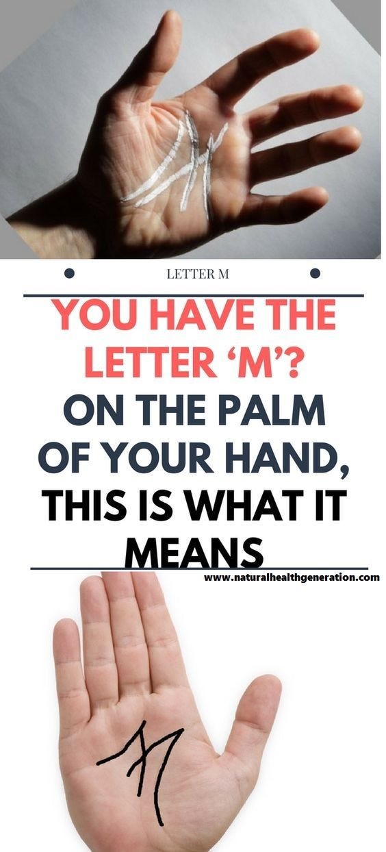If You Have A Letter ‘M’ On The Palm Of Your Hand, This Is What It ...