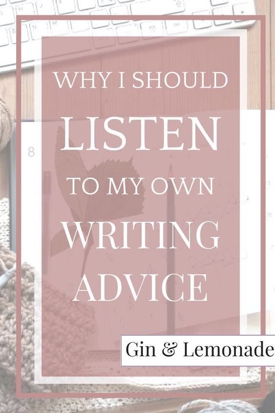 I Should Take My Own Writing Advice | by Lorna Duff-Howie | Medium