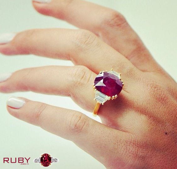 Natural ruby manik stone. Natural and certified ruby manik stone… | by ...
