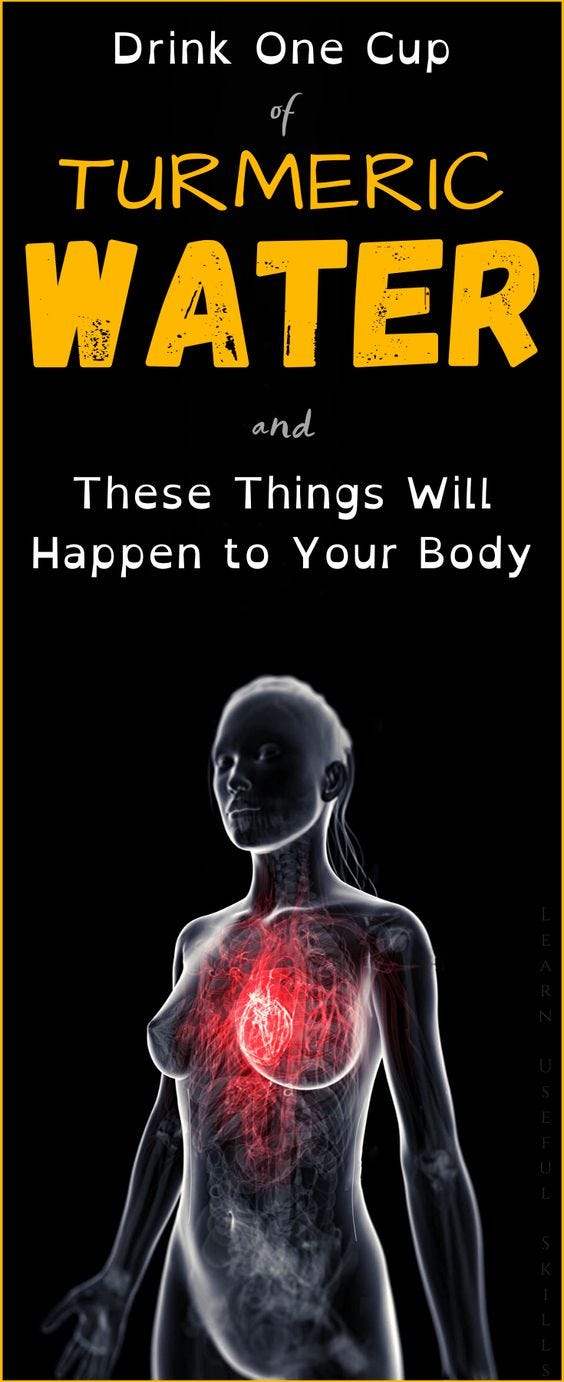 Drink 1 Cup of Turmeric Water in the Morning and These Things Will ...