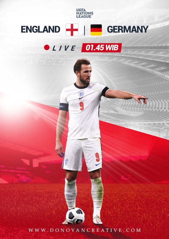 DESAIN POSTER SPORT | FOOTBALL ENGLAND — HARRY KANE | by ...