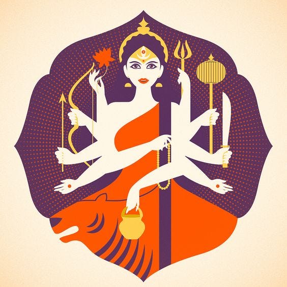Nine Forms of Durga and the Planet associated with them. | by Karuna ...