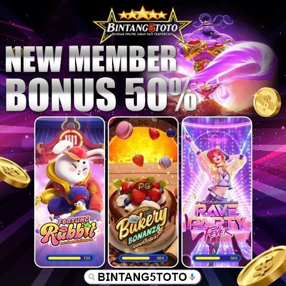 BONUS NEW MEMBER 50% DI AWAL | BINTANG5TOTO - Bintang5toto - Medium