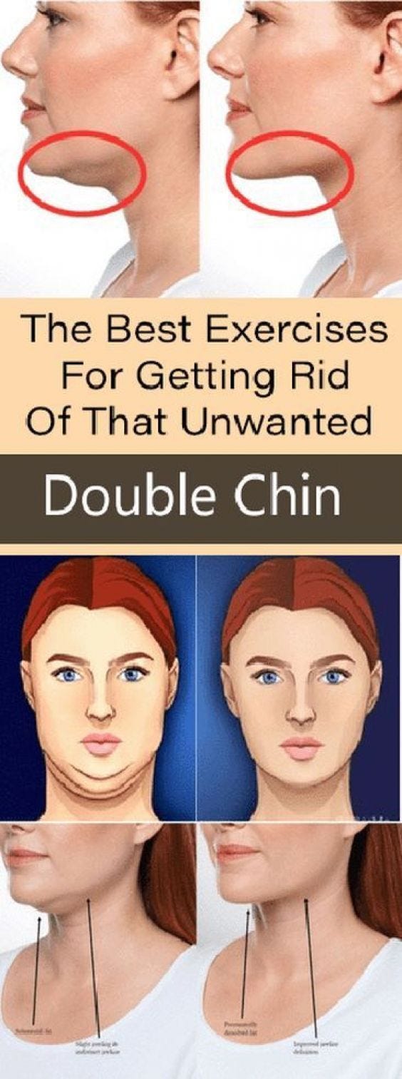 The Best Exercises For Getting Rid Of That Unwanted Double Chin - Andrea Wilkins - Medium
