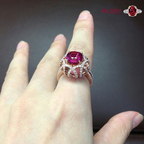 Ruby stone ring. Adorn this charming ruby stone ring on… | by ...