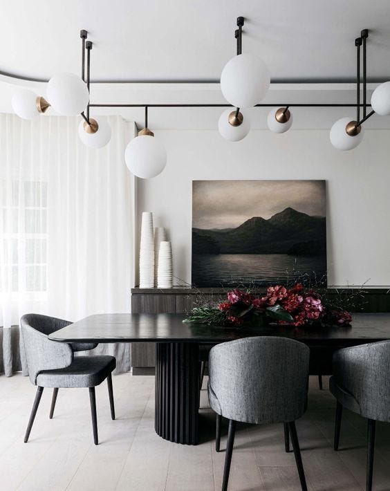 How to Decorate a Small Monochrome Dining Room | by Maria | Medium