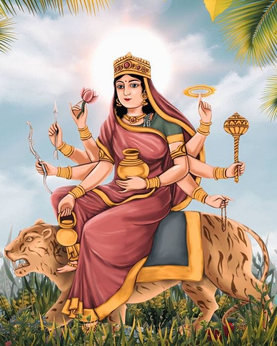 The Divine Tale of Maa Kushmanda: Creator of Light and Life” | by ...