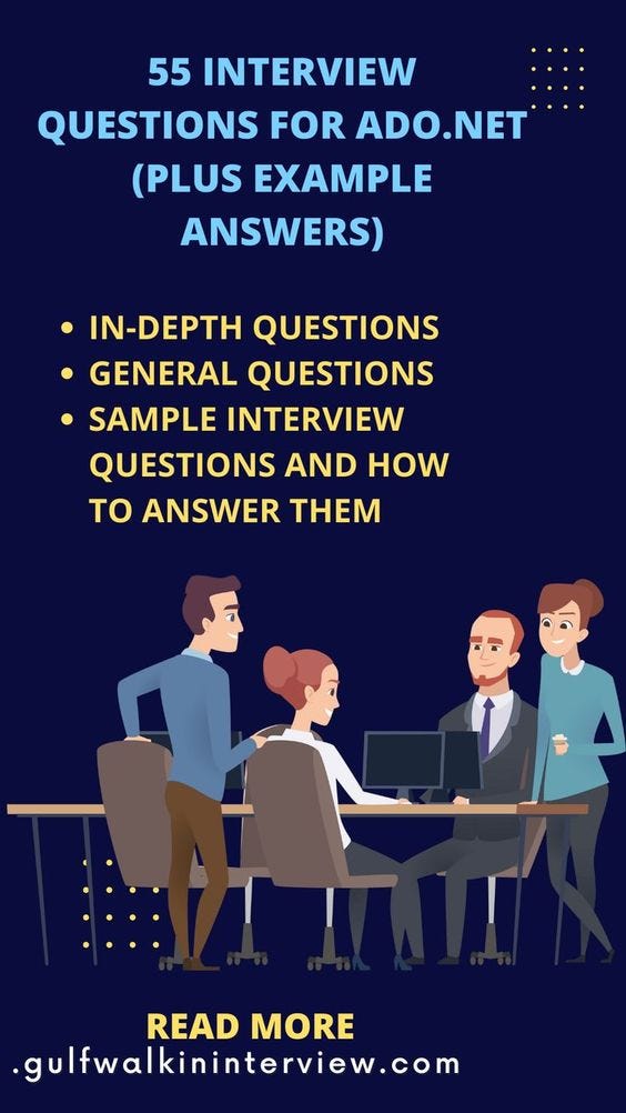 55 Questions for an interview with Ado.net | Medium