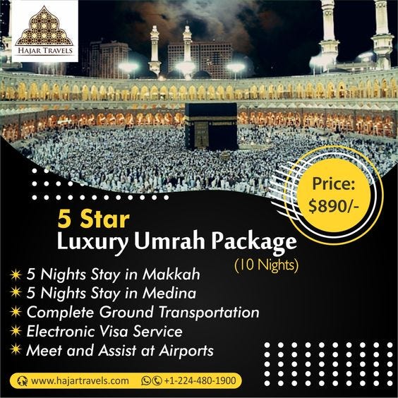 A Glimpse into Divine Comfort: 5-Star Umrah Packages from Pakistan 2024 ...