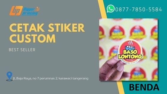 CETAK CUSTOM STIKER - Cetak Stiker Tangerang - Medium