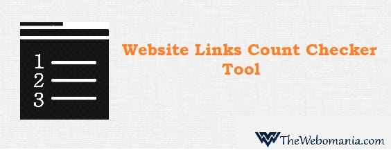 Website Links Count Checker- Checks and shows the total number of links ...