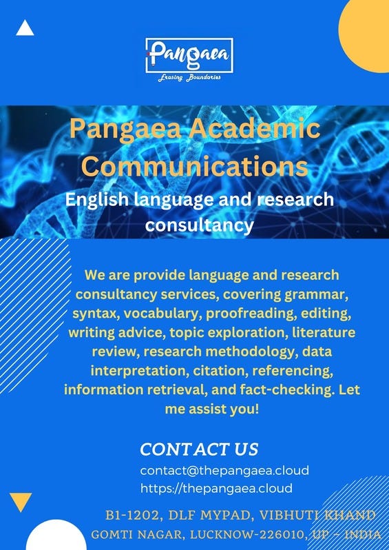 English language and research consultancy Pangaea - Pangaea Academic ...