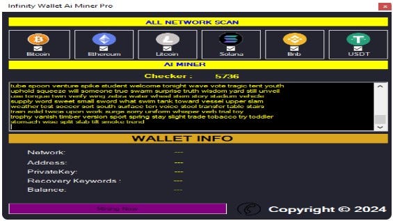 Mining Made Effortless with AI — Infinity Wallet V3 Free Download ...