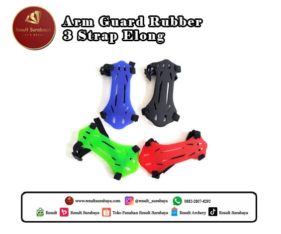 Arm Guard Rubber 3 Strap Elong. 3 Strap Elong Terdapat 3 tali elastis ...