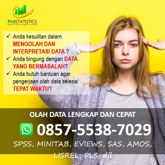 WA 0857–5538–7029 Melayani Analisis Statistik Regresi Linier Berganda Surabaya | by Jasa ...